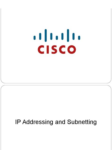 Ip Addressing And Subnetting Pdf Ip Address Internet Protocol Suite