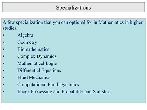 Scope Of Mathematicsppt