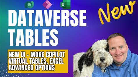 new dataverse table options virtual tables youtube