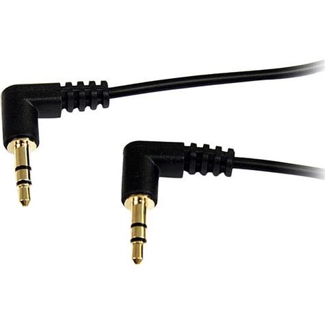 Startech Slim Mm Right Angle Stereo Audio Cable M M Walmart Business Supplies