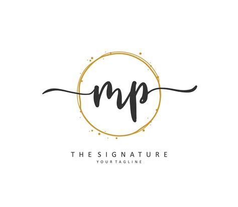 Mp Initial Letter Handwriting And Signature Logo A Concept Handwriting Mp Initial Letter Handwriting And Signature Logo A Concept Handwriting
