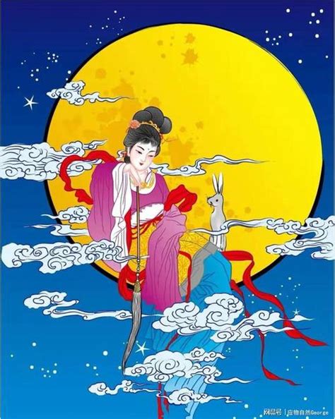嫦娥和玉兔简笔画彩色（流行15张） 简笔画图片大全