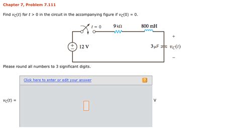 Solved Chapter Problem Find Vc T For T In The Chegg Com
