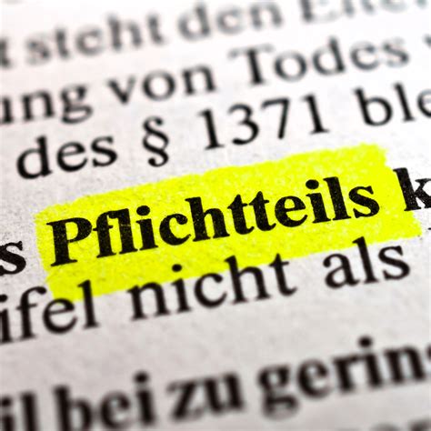 Pflichtteilslast Und Vermächtniskürzung