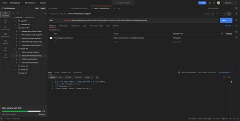 Test Proxycurl Api With Postman Free Credits No Code