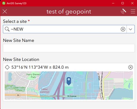 Solved Survey123 Geopoint Map Not Visible When Using Rele Esri