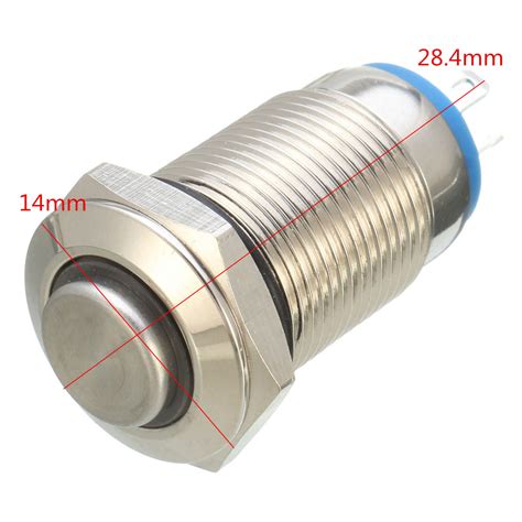 Silver Mm Led Metal Push Button Latching Switch Pin Waterproof Push Button Switch Sale