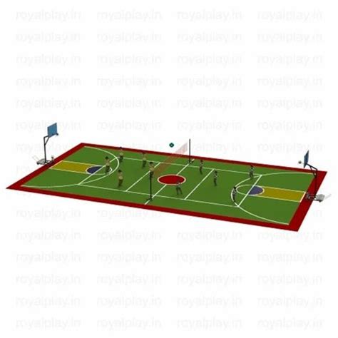 Basketball Cum Volleyball Court Sports Flooring Indoor And Outdoor Court Sports At Rs 130square