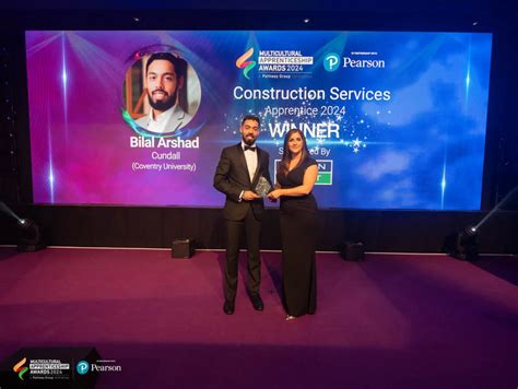 Bilal Arshad Triumphs At The Multicultural Apprenticeship Awards 2024 News Cundall
