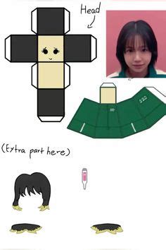 Paper Dolls Squid Game Ideas In Paper Dolls Paper Doll Template Squid Games