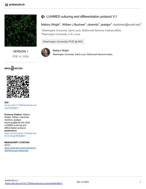 Pdf Luhmes Culturing And Differentiation Protocol V1