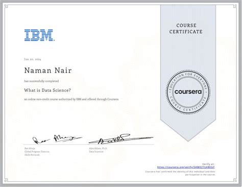 naman nair on linkedin datascience certification ibm continuouslearning…