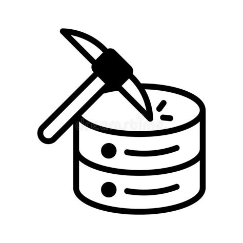 Easy To Use Modern Icon Of Data Mining Stock Vector Illustration Of Icon Database 341135283