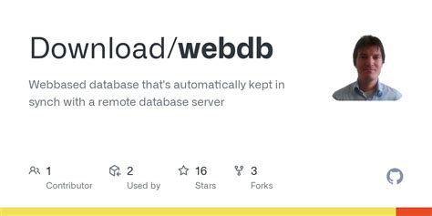 Github Downloadwebdb Webbased Database Thats Automatically Kept In Synch With A Remote