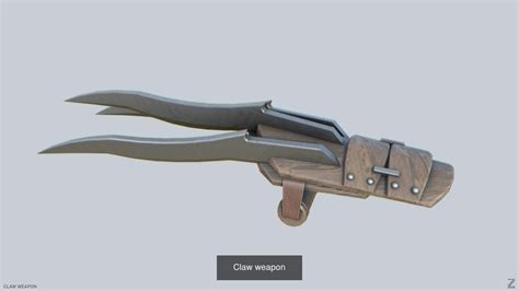 Claw Weapon Collection Vr Ar Low Poly Cgtrader