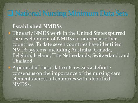 Ppt Nursing Minimum Data Set System Powerpoint Presentation Free