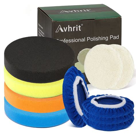 Avhrit Polishing Pads Avhrit Orbital Buffer Polisher Pads 6 5 Inch