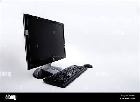 Flat Screen Computer Stock Photo Alamy
