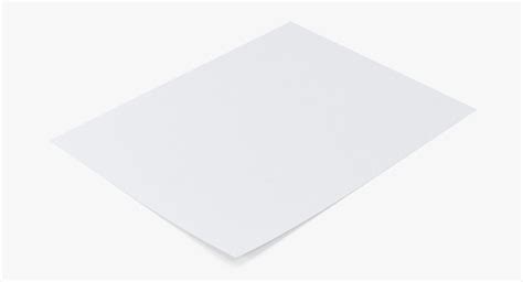 단일 종이 시트 목업 3d 모델 59 Max Obj C4d Unknown Free3d