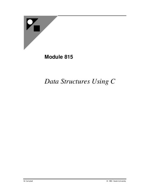 Pdf Data Structures Using C