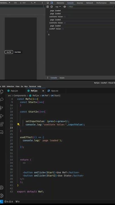 Useref Vs Usestate React Js Reactjs Frontend Youtube