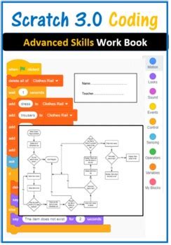 Digital Scratch Coding Activities Computer Worksheets Advanced Skill