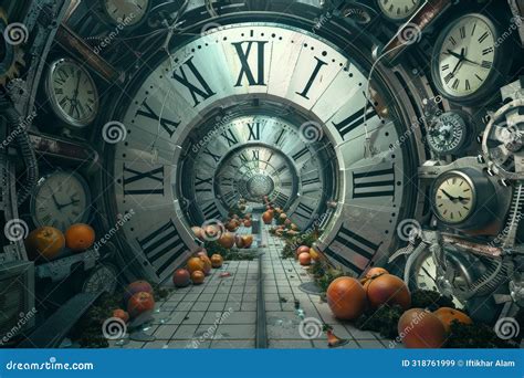 A Large Clock Tower Displaying An Array Of Clocks Inside Showcasing