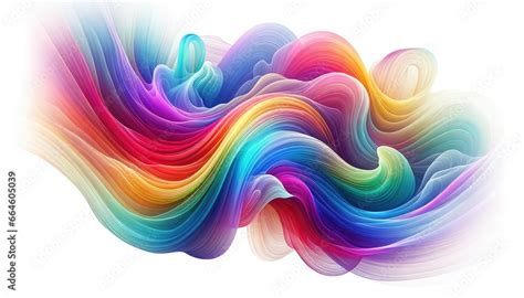 Abstract Rainbow Blending A Spectrum Of Vibrant Colors In Fluid Patterns And Waves The Design