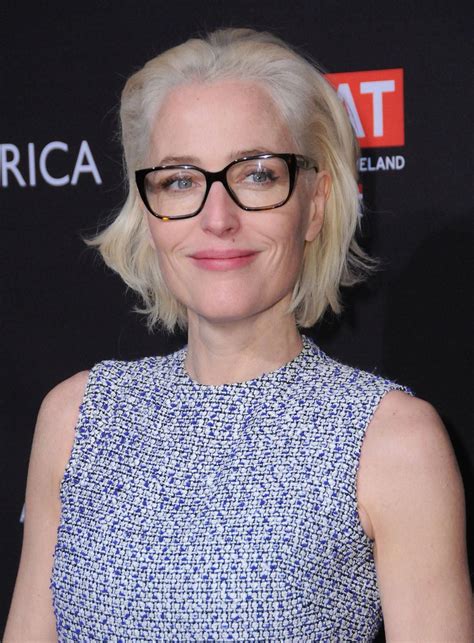 Download Gillian Anderson Wearing Glasses Wallpaper
