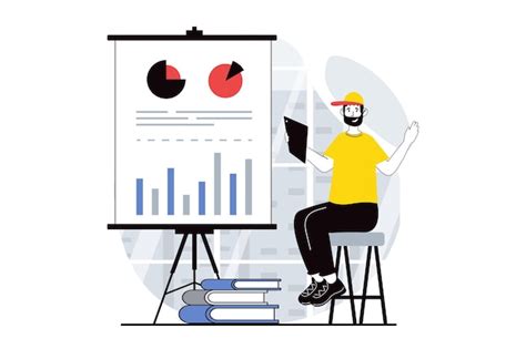 Premium Vector Data Analysis Concept With People Scene In Flat Design