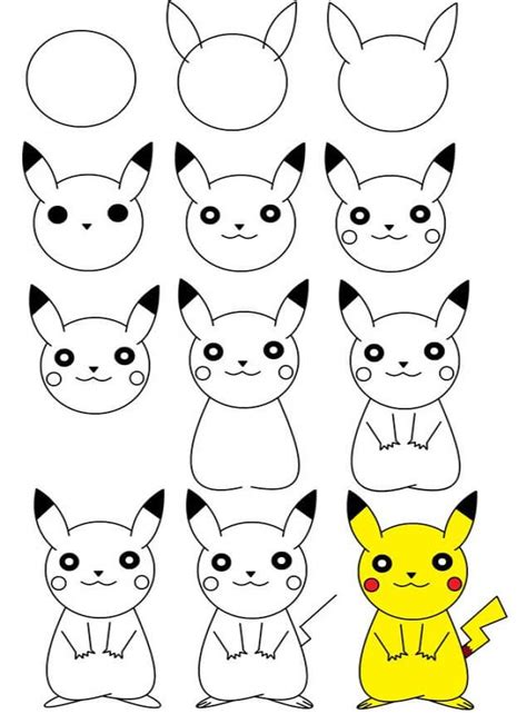 30 Easy And Cute Pikachu Drawing Ideas Drawing Photos