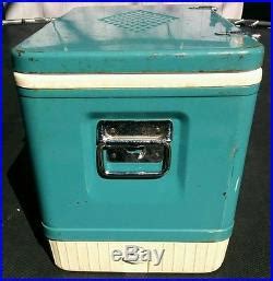 Metal Ice Chest Original 1954 Antique Metal Coleman Cooler Diamond
