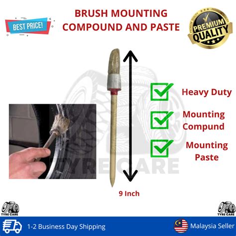 Heavy Duty Brush For Tire Mounting Compound And Paste Shopee Malaysia