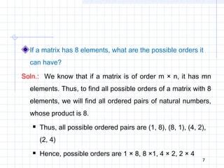 Matrix And Determinants PPT Physics Science