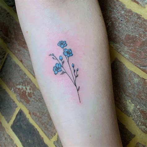 Forget Me Not Tattoo Mermaid