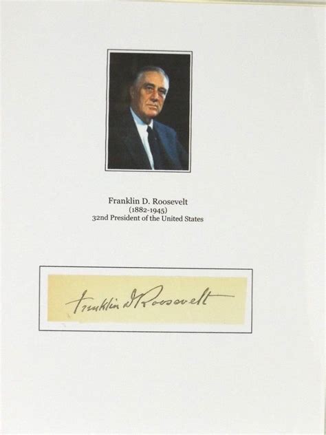 Mark With Signature Franklin D Roosevelt 338314