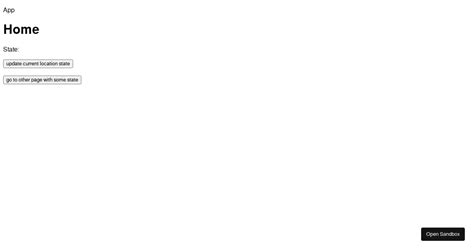 React Router Dom State Bug Codesandbox