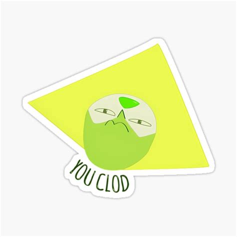 You Clod Peridot Steven Universe Sticker For Sale By StephanFlowers Redbubble