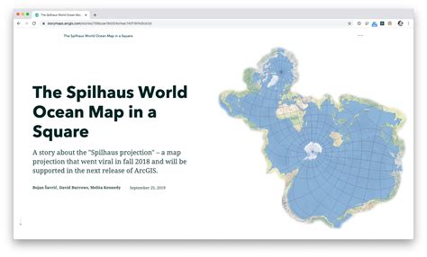 The Spilhaus “world Ocean Map In A Square“ Projection