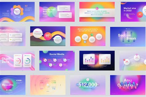 Dynamic Gradient Powerpoint Template Visual Excellence For Modern Presentations Etsy