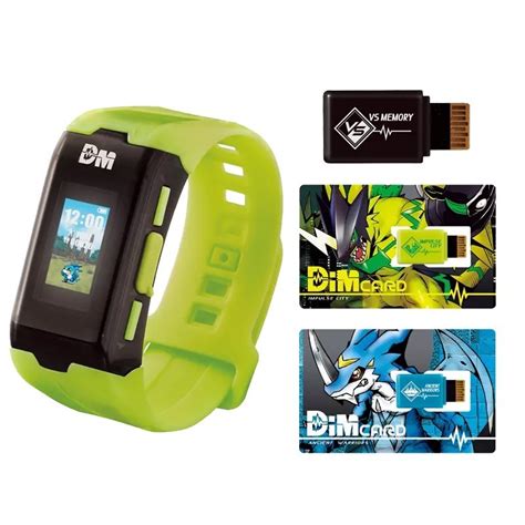 Banda Vital Bracelet Dim Card Digital Monster V Mon Pulsemon Guilmon Renamon Terriermon Digimon