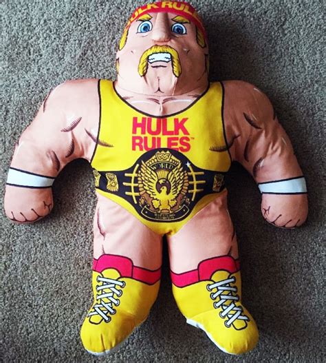 Vintage Wrestling Buddy Wwf Hulk Hogan Stuffed Pillow Buddy Doll Wcw