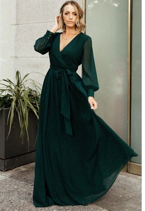 Leslie Velvet Maxi Dress Pine Artofit