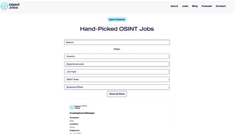 Skip Schiphorst On Linkedin Osint Jobs Employment Opensourceintelligence