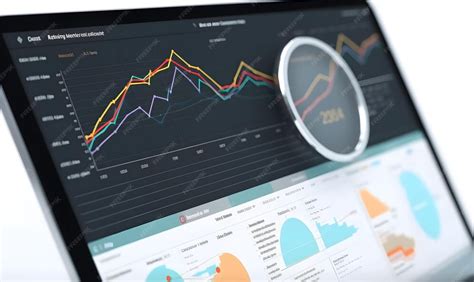 Data Analysis Search Engine Optimization Or Seo Magnifier Charts Graphs Ultraviolet And Neon