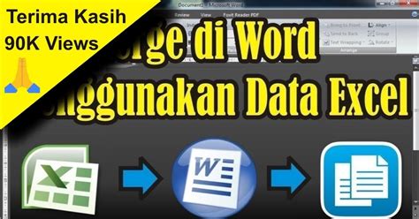 cara membuat mail merge mailings dari excel ke word tutorial