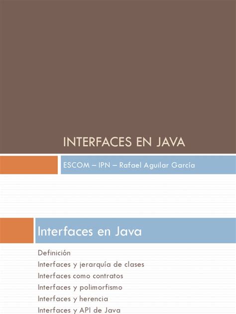 Interfaces En Java Pdf Herencia Programación Orientada A Objetos Software