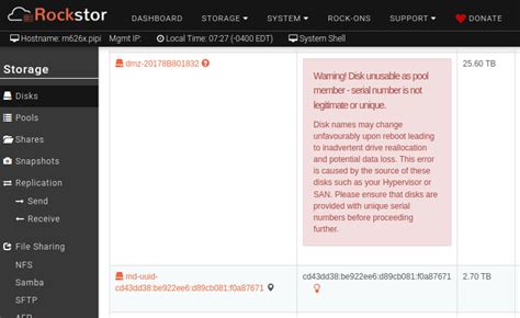 Device Mapper Managed Disk Unusable As Pool Member Support Rockstor Community Forum