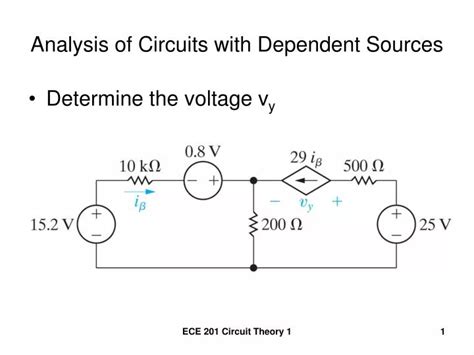 Ppt Analysis Of Circuits With Dependent Sources Powerpoint