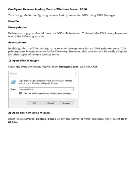 Configure Reverse Lookup Zone Pdf